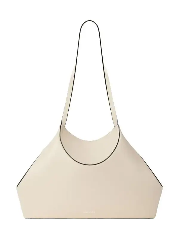 Givenchy Small Facet Tote Bag In Grained Leather - Cream