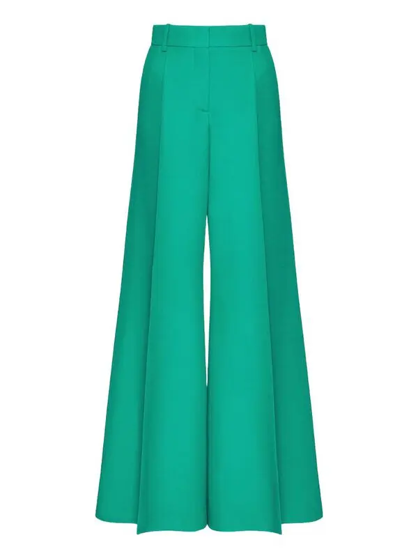 Valentino Garavani Wide-leg Tailored Trousers - Green
