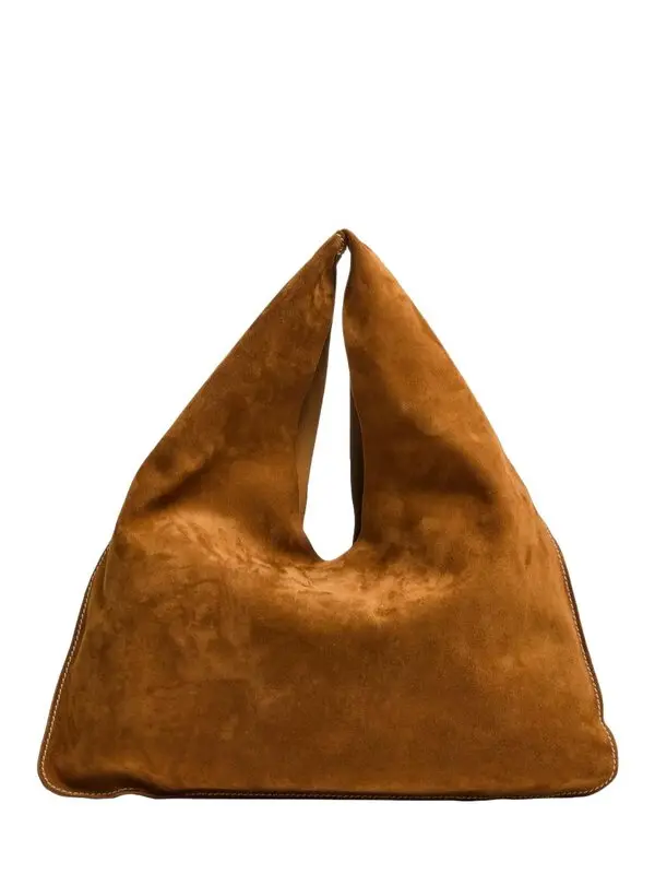THE ROW Small Bindle Bag In Calfskin - Brown