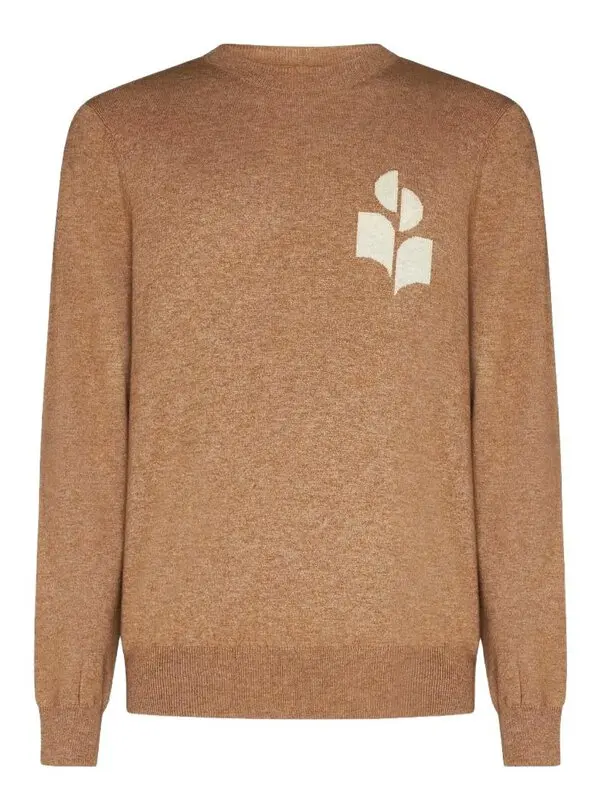 Isabel Marant Étoile Logo Intarsia Crewneck Knitted Jumper - Brown