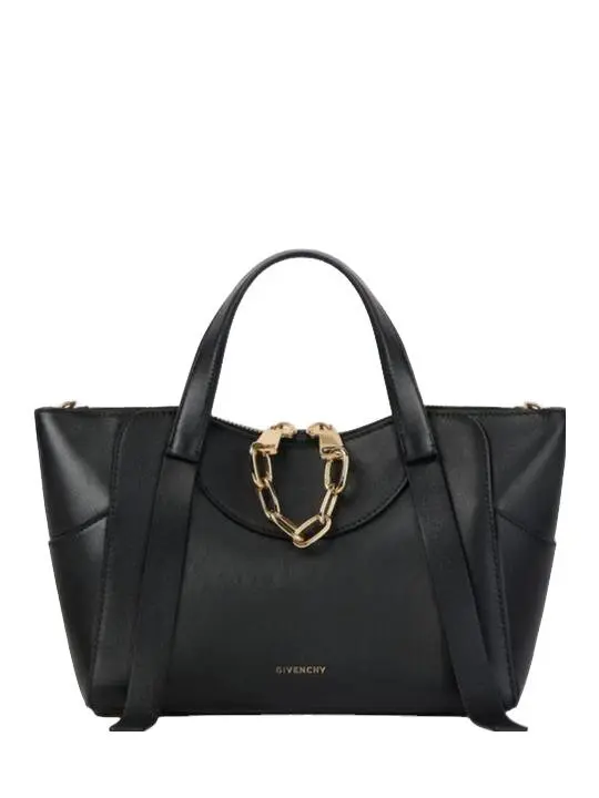 Givenchy Small The Snatch Bag In Grained Leather - Black