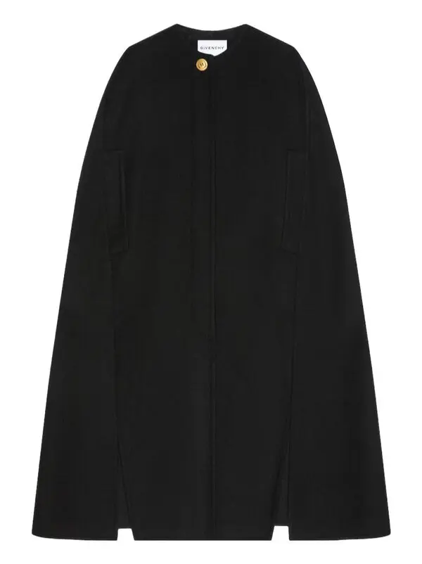 Givenchy Wool And Cashmere Cape - Black/gray