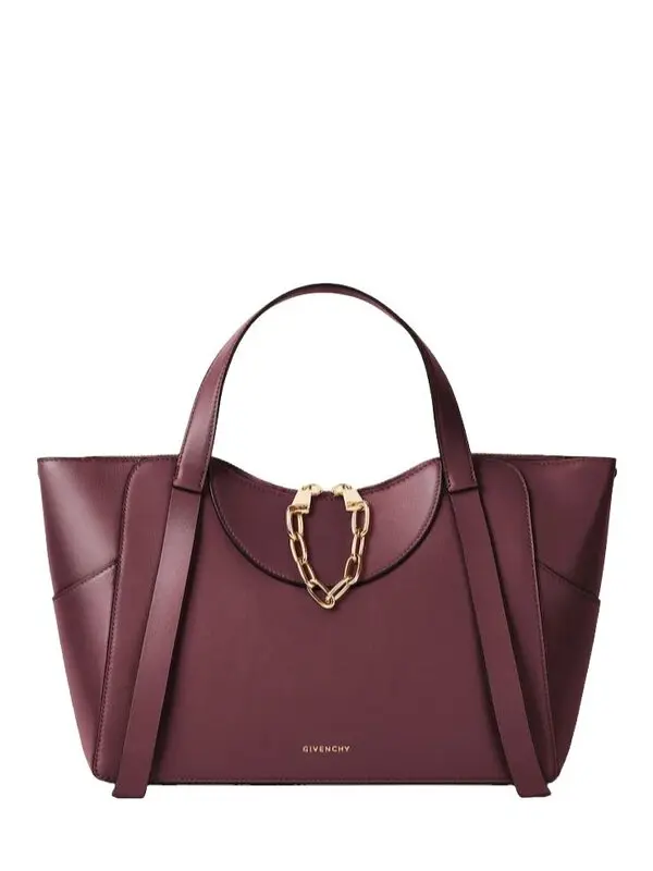 Givenchy Medium The Snatch Bag In Grained Leather - Eggplant