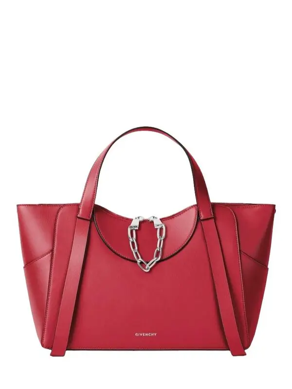 Givenchy Medium The Snatch Bag In Grained Leather - Equestrian Red