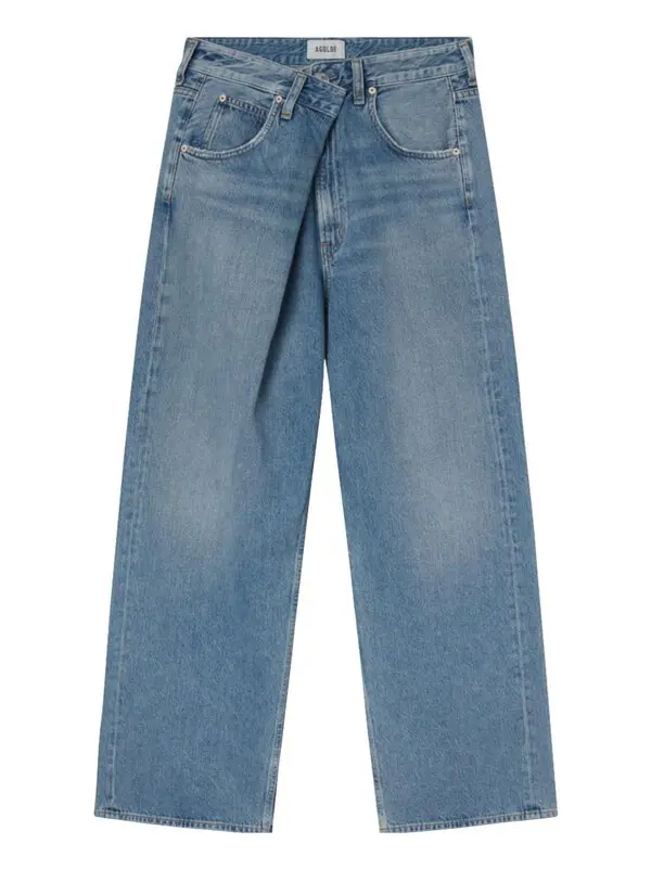 AGOLDE Wide Leg Denim Trousers - Blue
