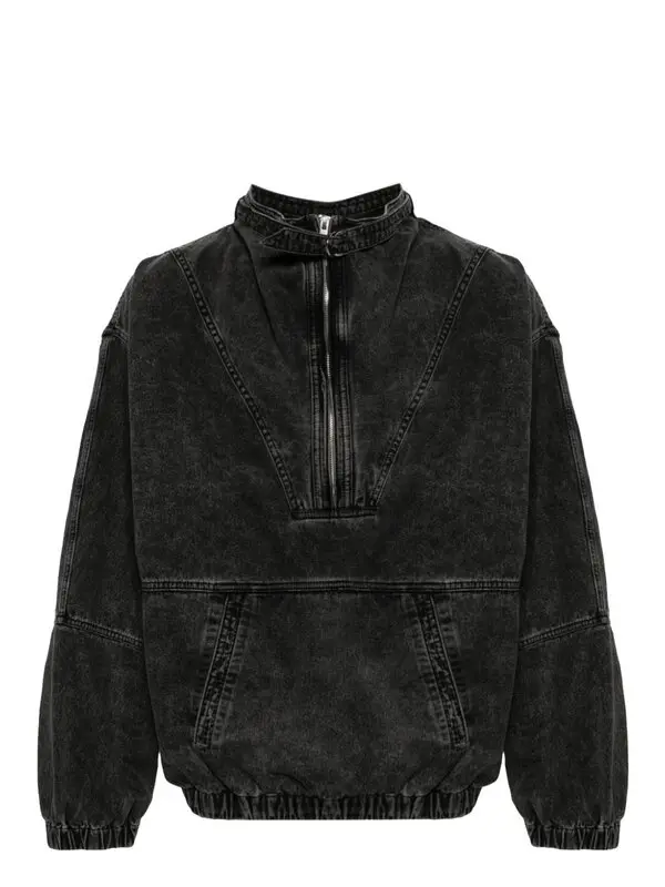 Isabel Marant Étoile Clode Zip-up Denim Jacket - Black