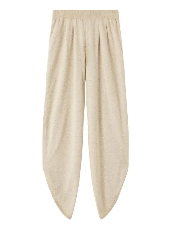 Loro Piana Asymmetrical Knitted Trousers - Wind Ripple