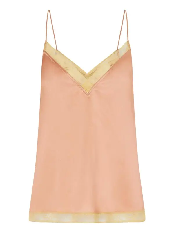 ERES Instant Camisole With Lace Trim - Pink