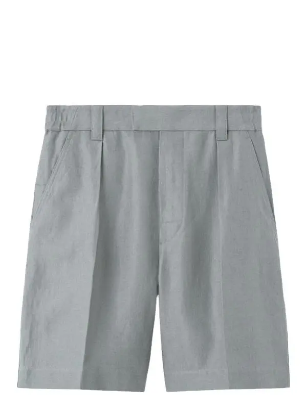 Loro Piana Belt-loop Straight-leg Shorts - True Grey