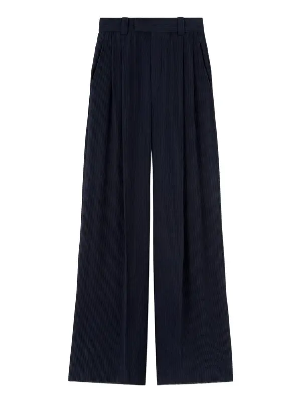 Loro Piana Stephen Pleated Wide-leg Trousers - Algolan
