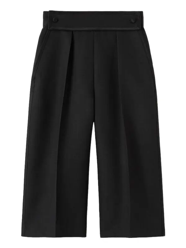 Loro Piana High-rise Cropped Trousers - Black