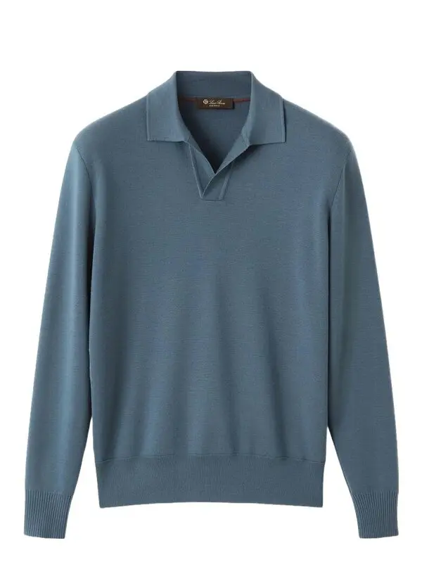 Loro Piana Buttonless Polo-shirt - Aegean Wave