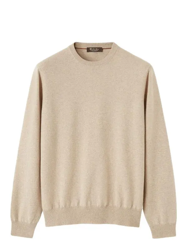 Loro Piana Classic Crewneck Sweater - Silver Birch