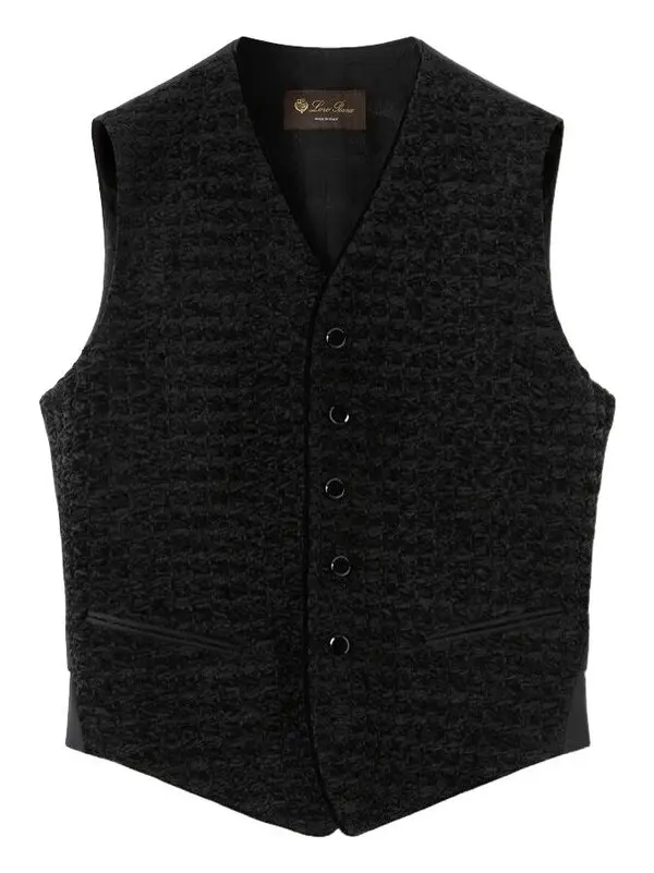 Loro Piana Harrington Vest - Black