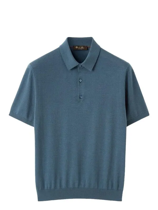 Loro Piana Sottile Polo Shirt - Aegean Wave
