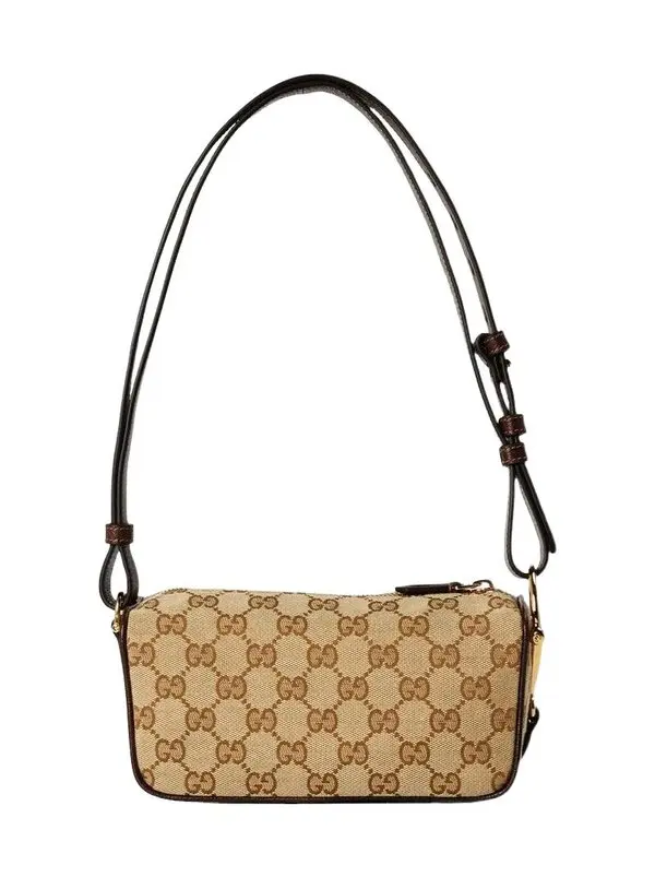 Gucci Monogram Mini Shoulder Bag - Beige