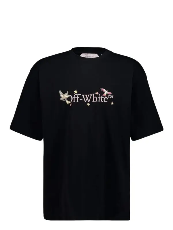 Off-White Logo Printed Crewneck T-shirt - Black