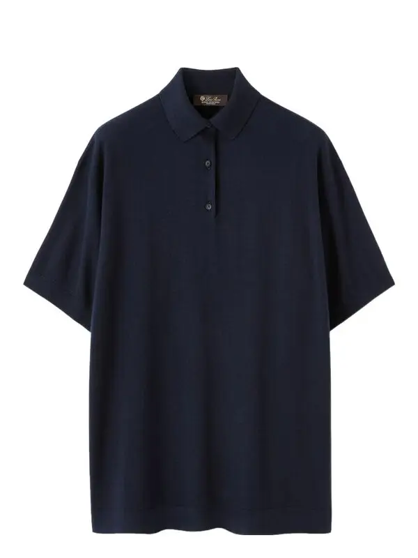 Loro Piana Royal Lightness Polo Shirt - Navy Blue