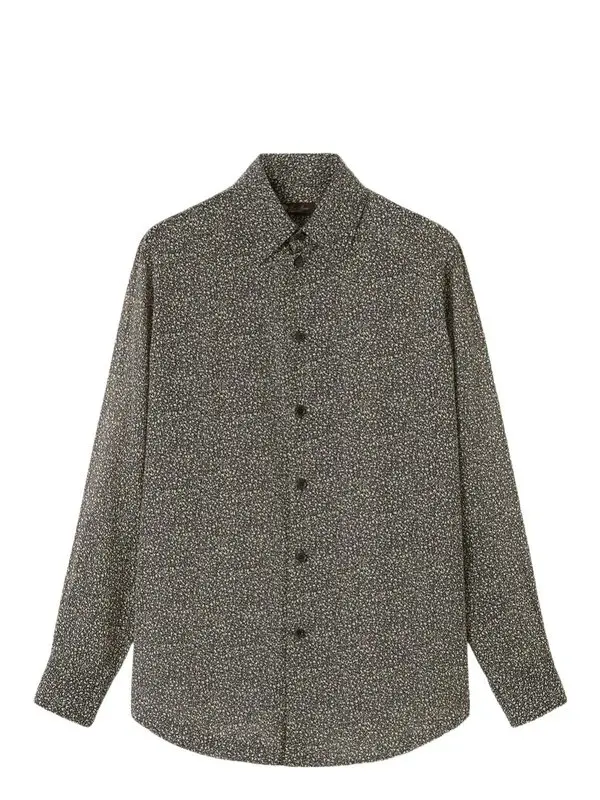 Loro Piana Thea Printed Shirt - Black/ivory