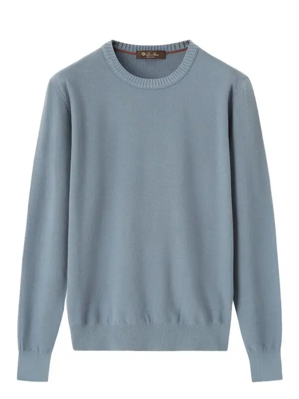 Loro Piana Walkery Crewneck Pullover - Blurred Clouds