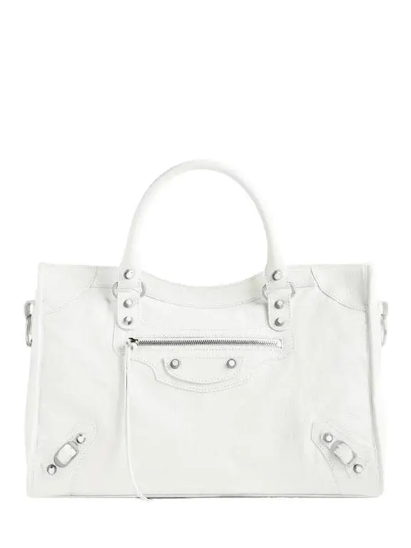 Balenciaga Le City Medium Tote Bag - White