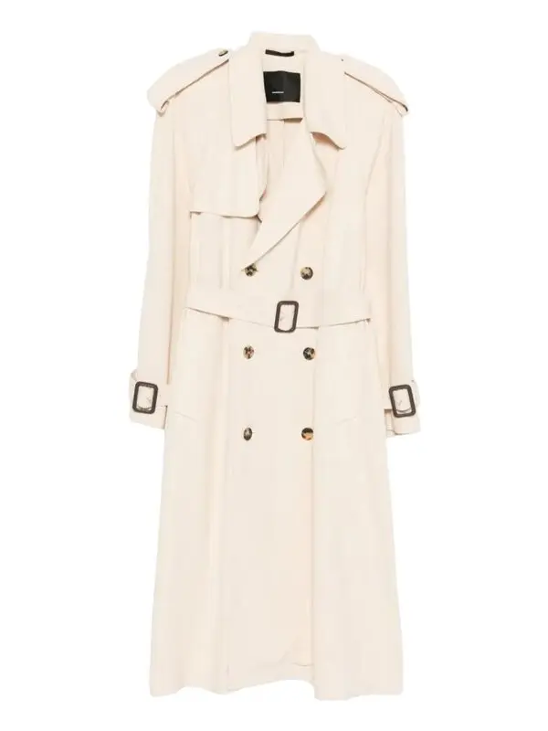 Wardrobe.NYC Belted Trench Coat - White