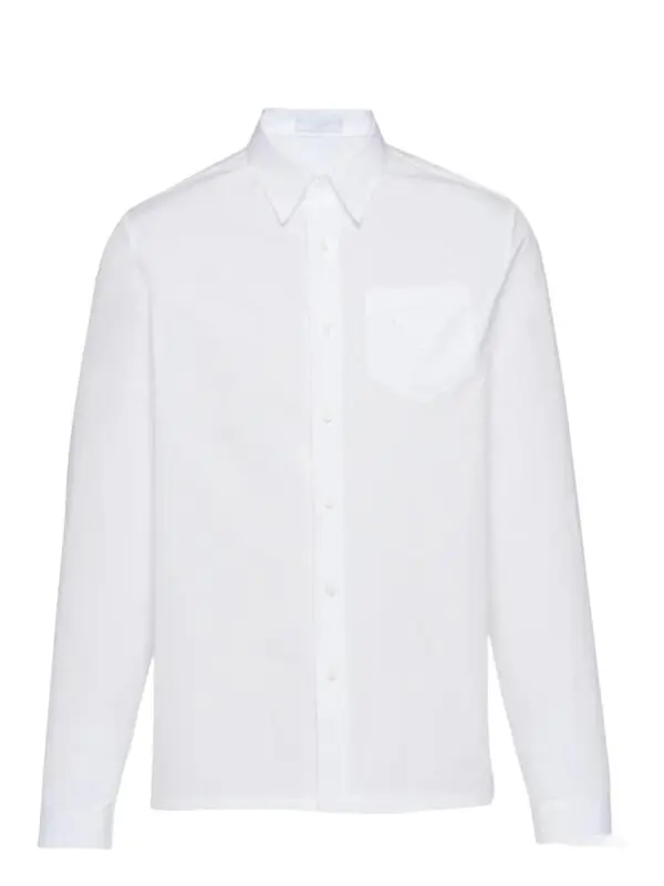Prada Poplin Tailored Shirt - White