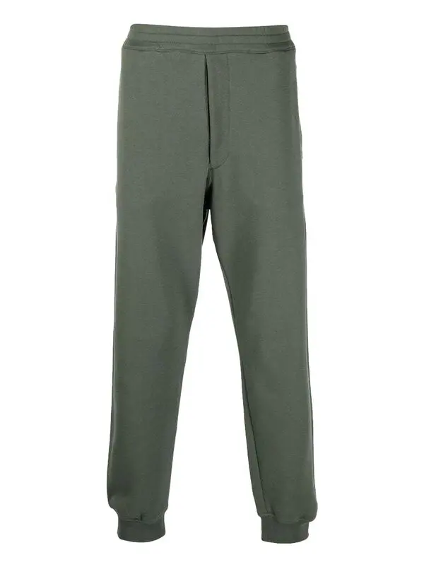 Alexander McQueen Logo Printed Elastic Waist Jogging Pants - Black
