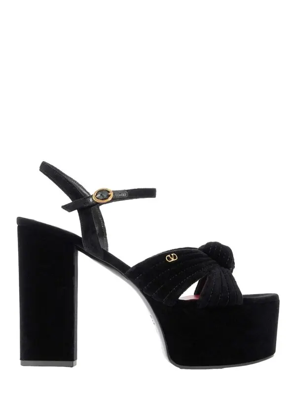 Valentino Garavani Open-toe High-heeled Platform Sandals - Black