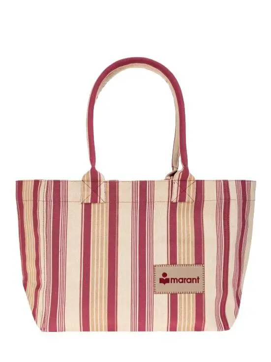 Isabel Marant Étoile Yenky Striped Tote Bag - Red