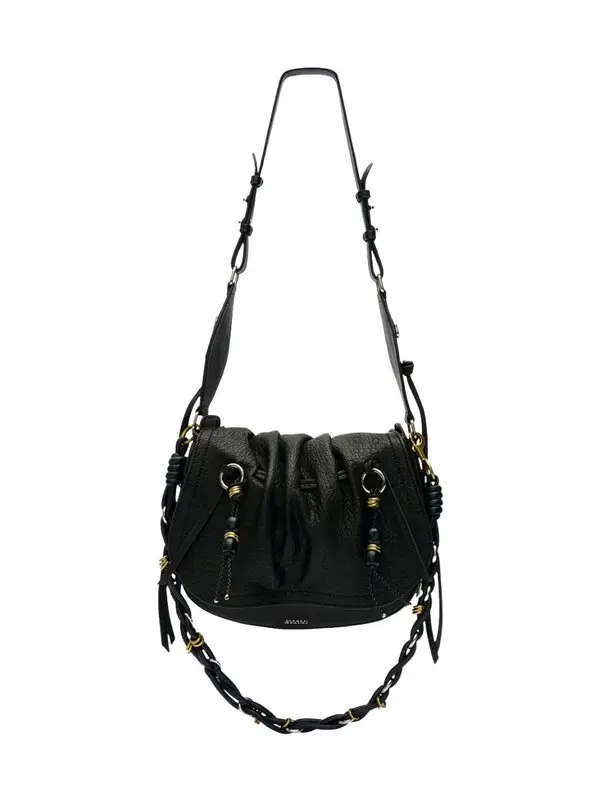 Isabel Marant Étoile Leather Drawstring Shoulder Bag - Black
