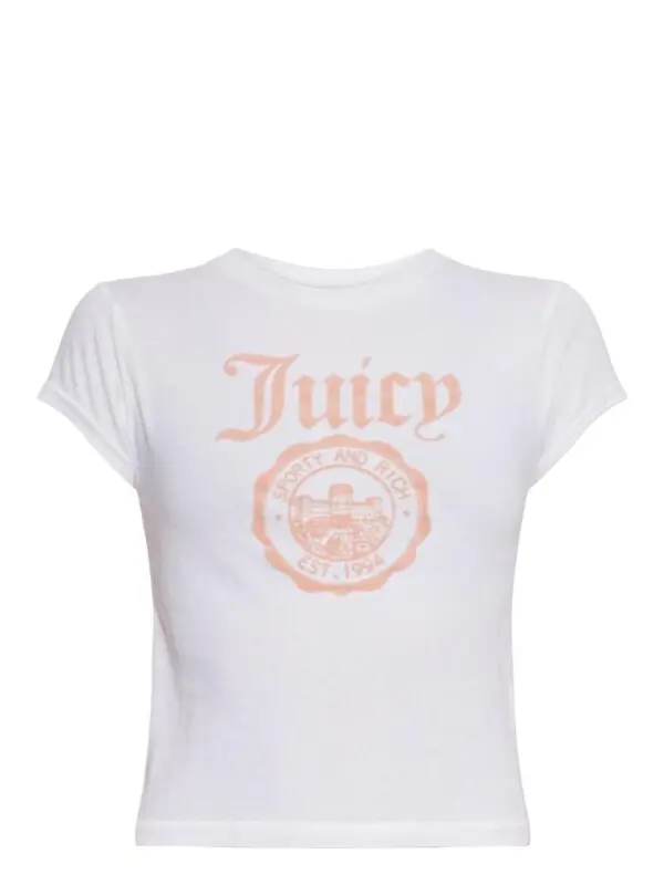 SPORTY  RICH Sporty & Rich Cropped T-shirt - White