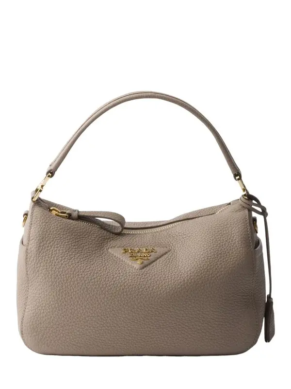 Prada Small Leather Bag - Clay Ash