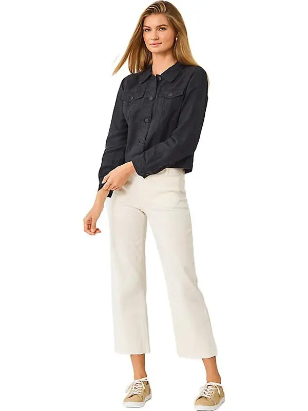 Lilly Pulitzer® Harleen High Rise Crop Jean - Coconut