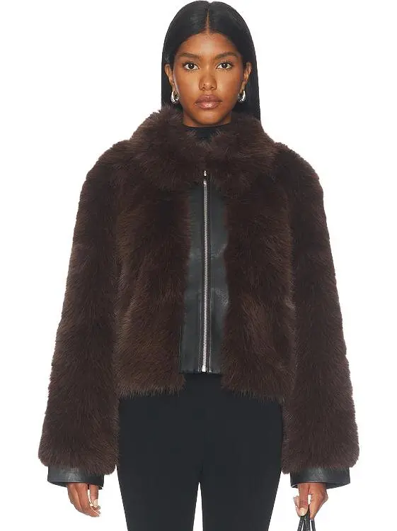 ET OCHS Yates Combo Jacket - Mocha