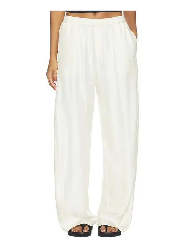 Alexander Wang Mid-rise Track Pants - Ivory
