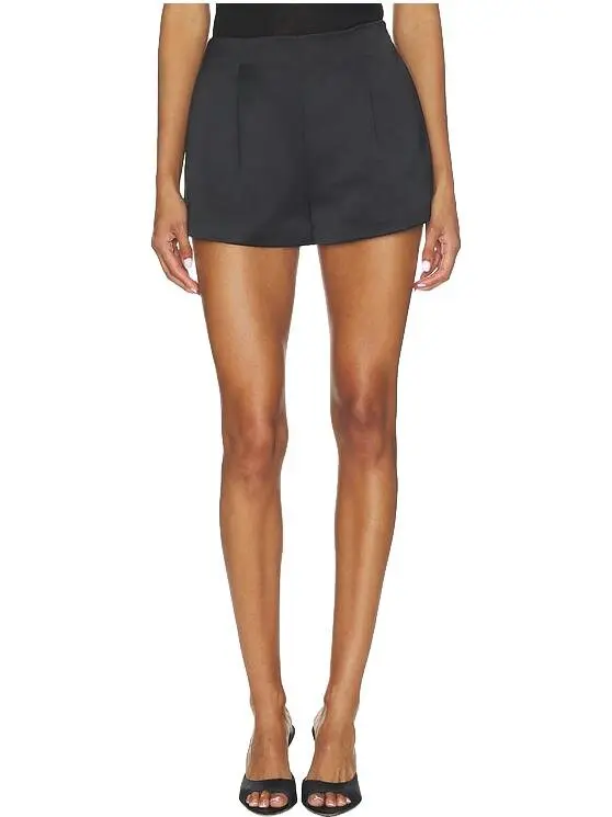 Ulla Johnson Isa Satin Shorts - Noir