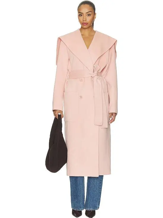 Ulla Johnson Wool Cashmere Blend Coat - Powder