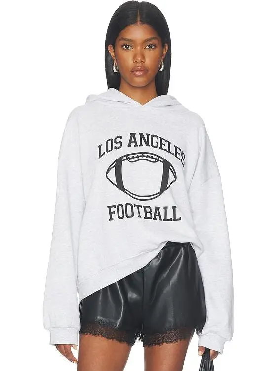 SUNNY SOMEWHERE La Football Classic Hoodie - Heather Ash