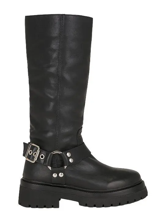 Steve Madden Everest Buckled Knee-high Boots - Black