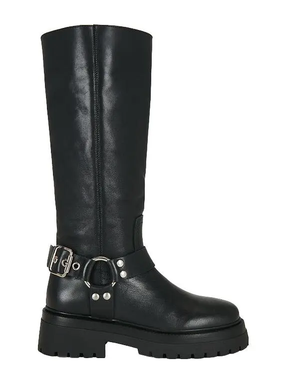 Steve Madden Everest Buckled Knee-high Boots - Black