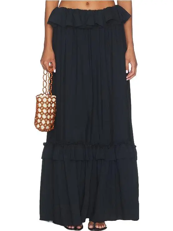 LOVERS AND FRIENDS Hollis Maxi Skirt - Black