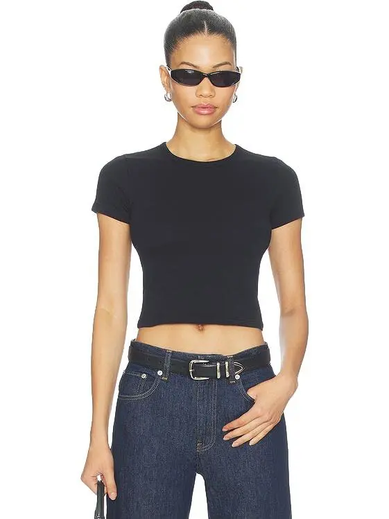 WAO Jersey Baby Tee - Black