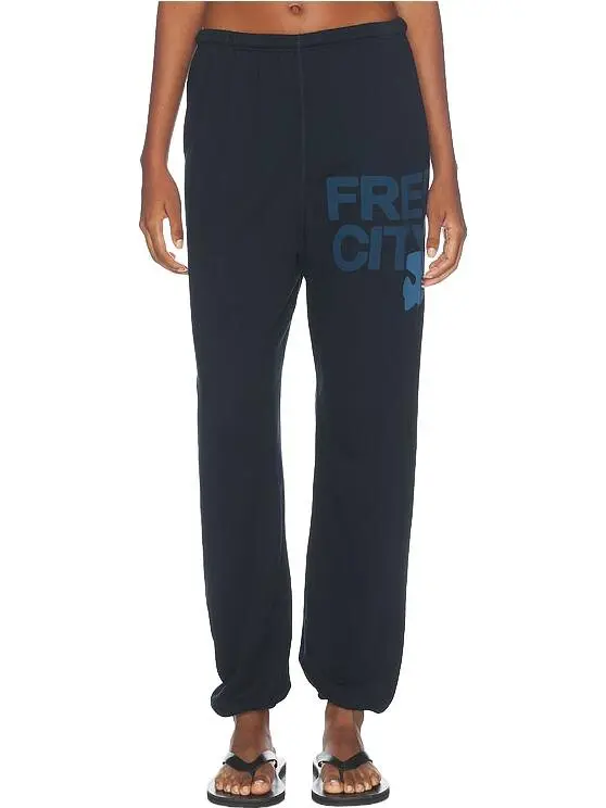 FREECITY Superfluff Lux Og Sweatpant - Squids Blue