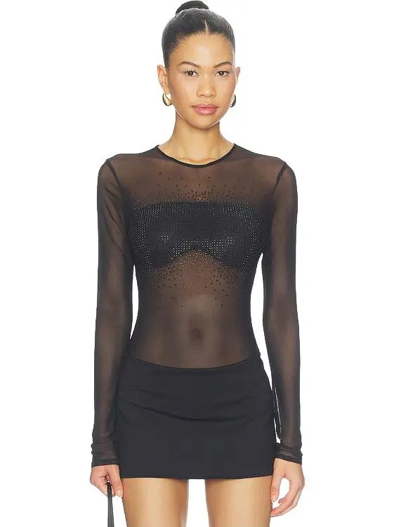 MARIANDREE GAITAN Vera Bodysuit - Black
