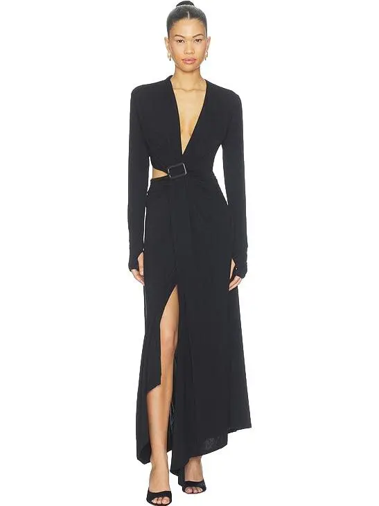 Misha Collection Ona Longsleeve Dress - Black