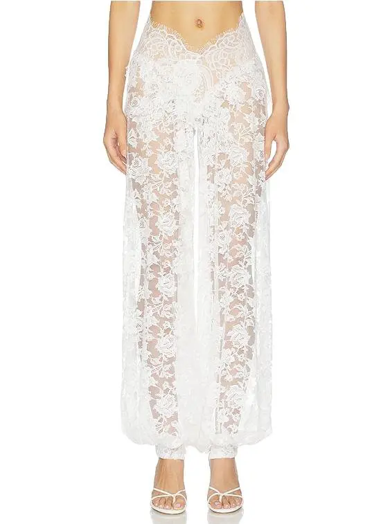 THE DOLLS HOUSE Lace Trousers - White