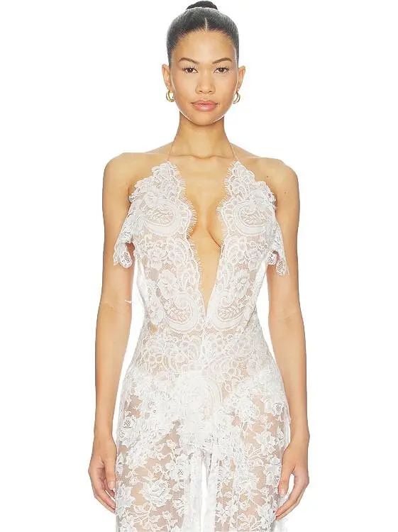THE DOLLS HOUSE Libbi Bodysuit Lace - White