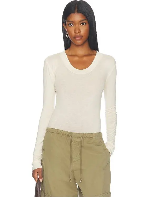 ENTIRE STUDIOS Crew Neck Bodysuit - Oat