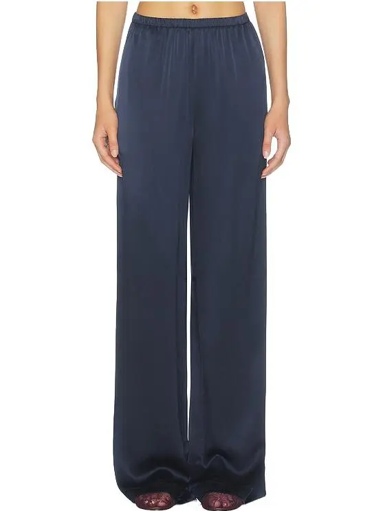 Sablyn Lexi Low Rise Relaxed Pull-on Pant In Navy - Midnight Navy